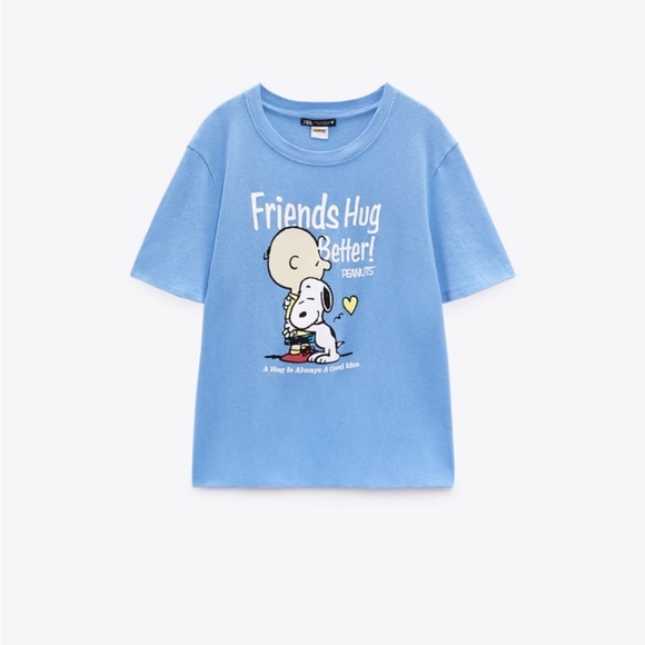 Zara | Tops | Zara Snoopy Peanuts Tshirt | Poshmark